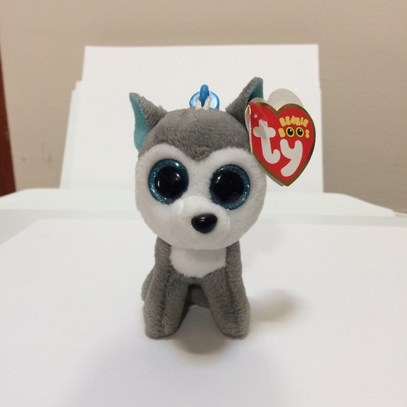Ty | Toys | Ty Beanie Boos Slush The Husky Key Clip | Poshmark